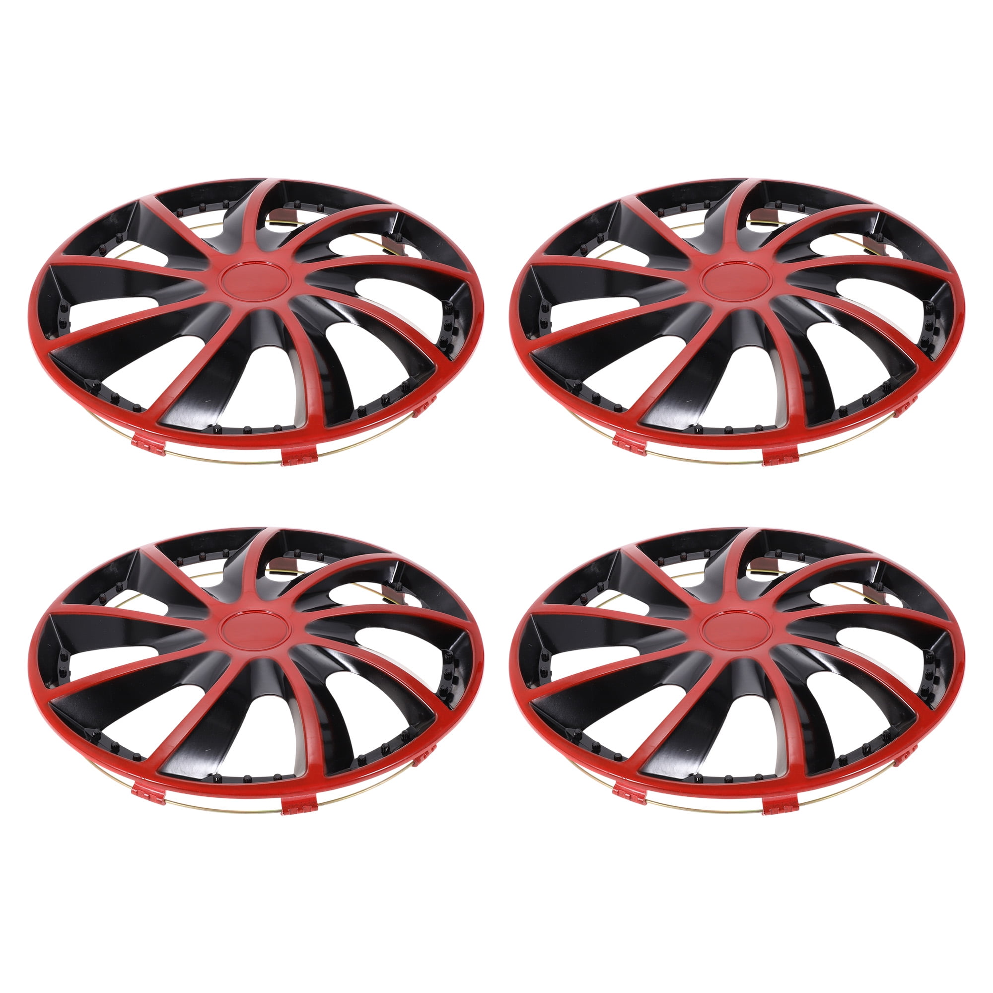 Unique Bargains 4 Pcs 15" Car Wheel Rim Hub Cover Wheel Hub Caps Yellow ...