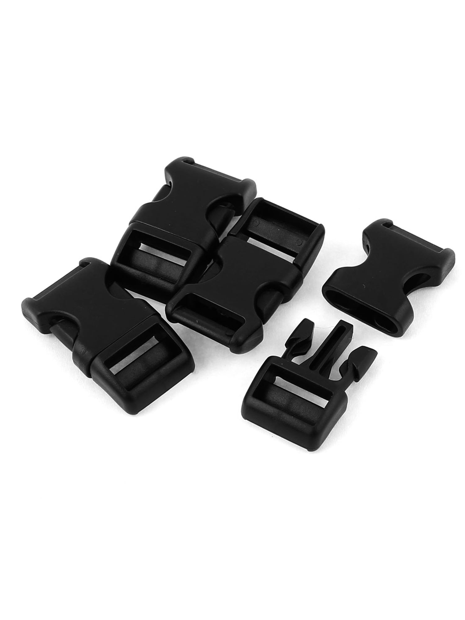 Unique Bargains 4 Pcs 16mm Width Black Plastic Backpack Rucksack Quick ...