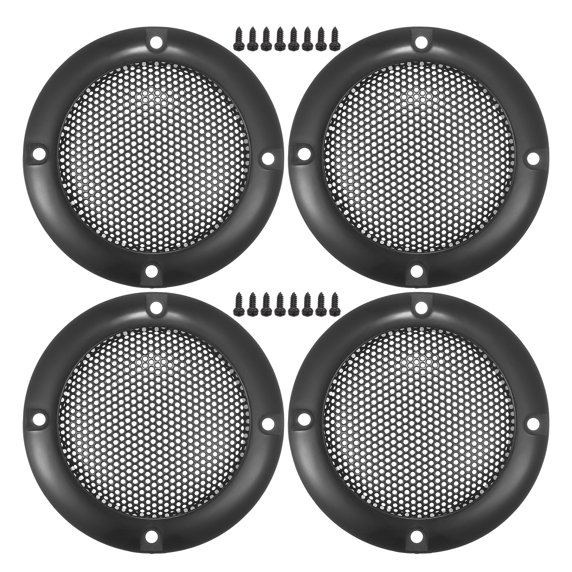 Unique Bargains 4 Pcs 2" Car Speaker Grills Cover Mesh Round 2 Inch ...