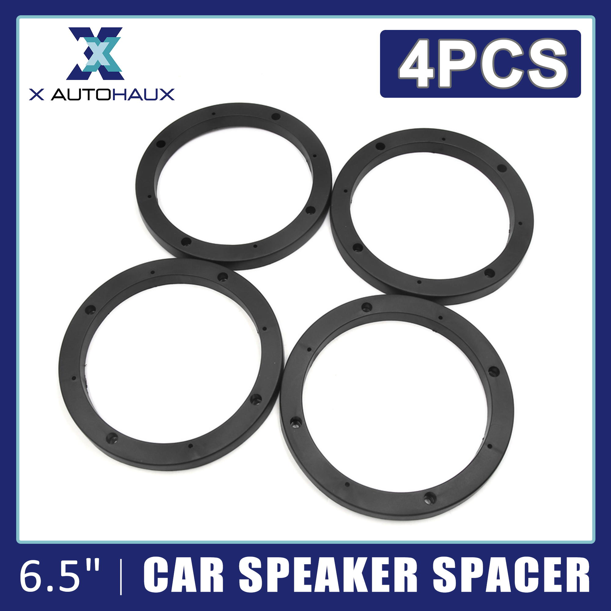 Unique Bargains 4 Pcs 6.5" 15mm Depth Car Speaker Spacer Ring Adapter ...