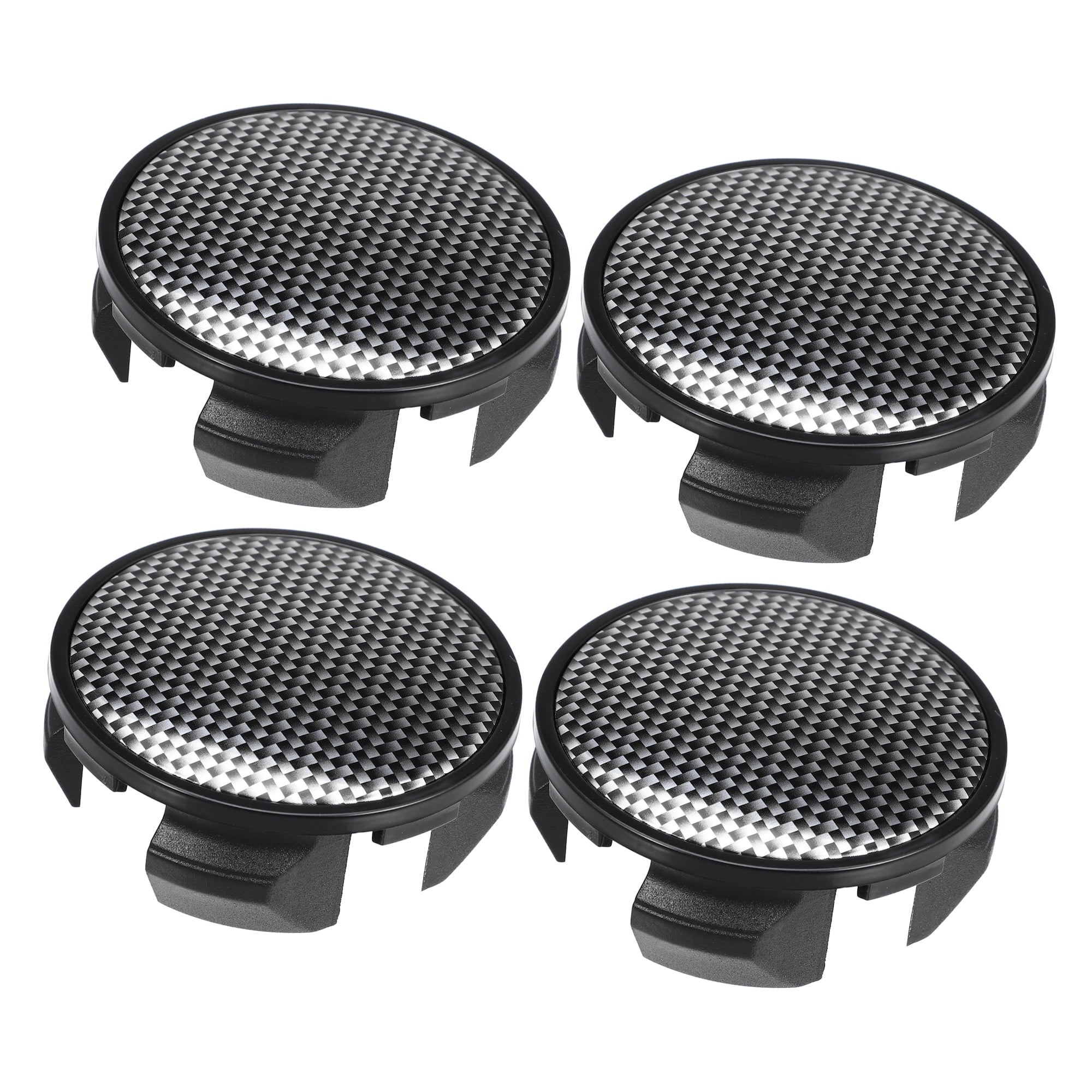 Unique Bargains 4 Pcs 62mm 4 Clips Car Wheel Rim Hub Center Caps Cover ...