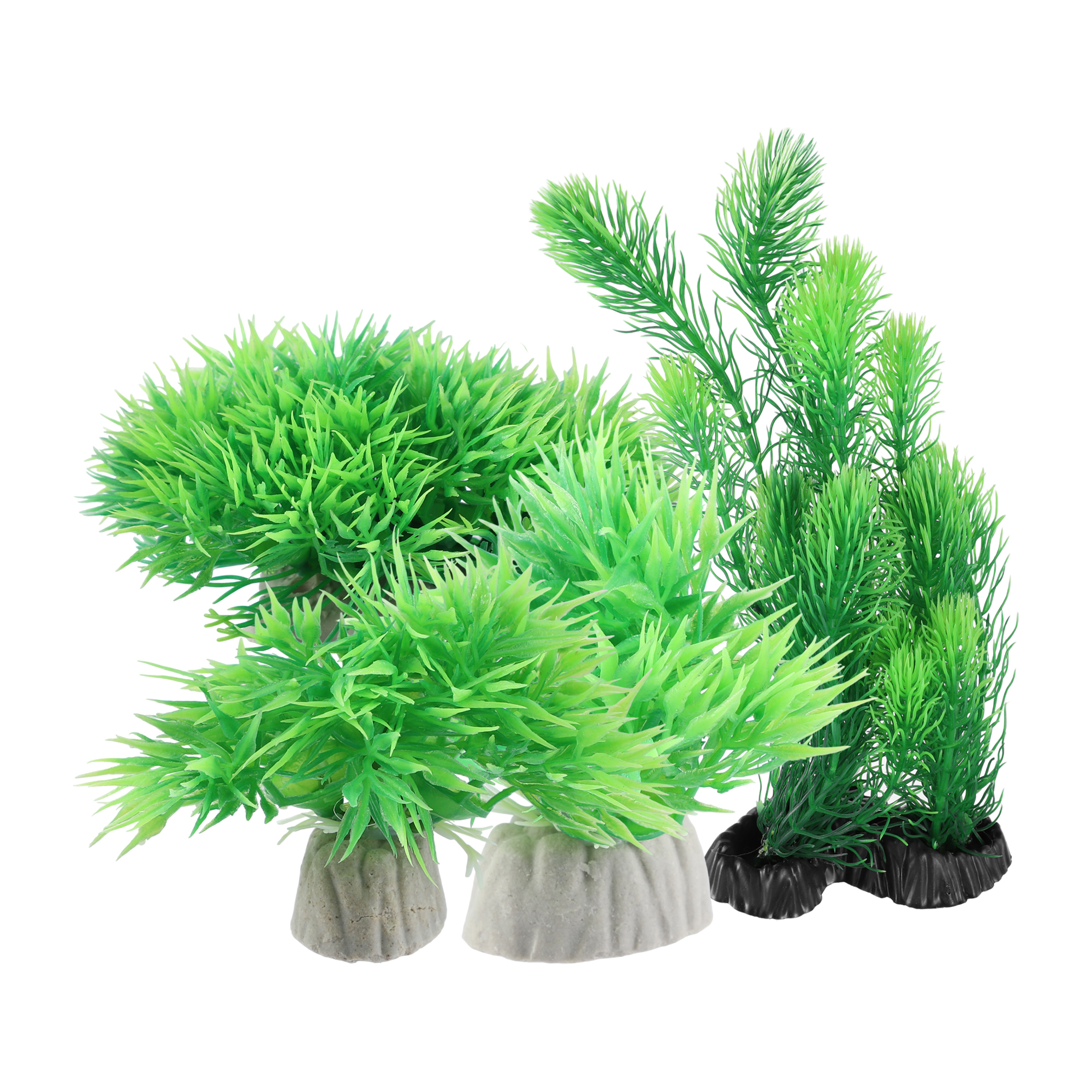 Unique Bargains 4 Pcs Aquarium Plastic Plants Fish Tank Artificial ...