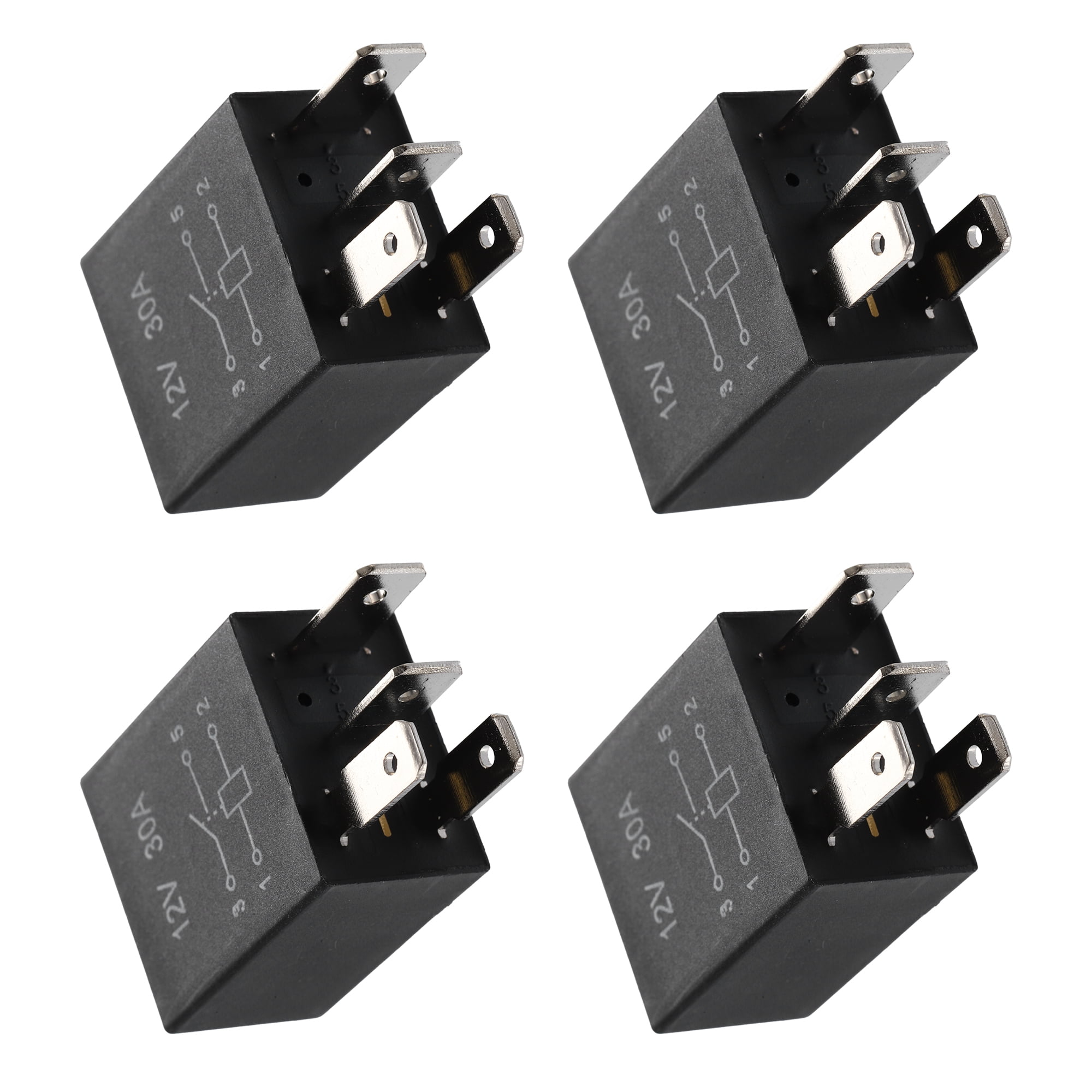 Unique Bargains 4 Pcs DC 12V 30A SPDT Universal Automotive Relay Car ...