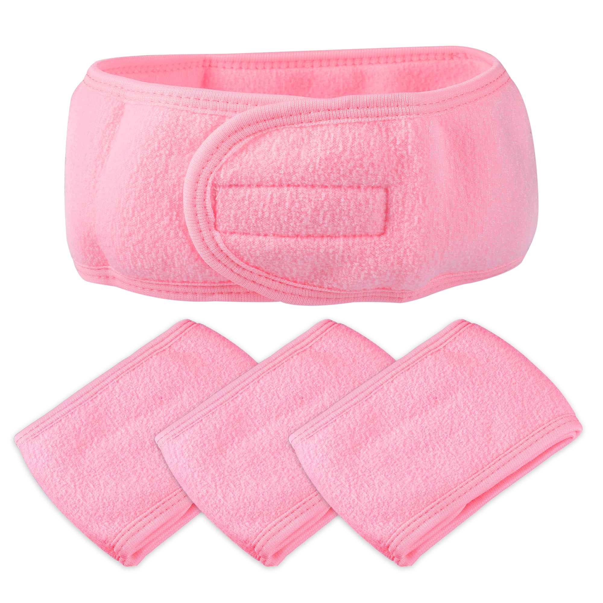 Unique Bargains 4 Pcs Spa Headband for Face Washing and Bathing Light ...