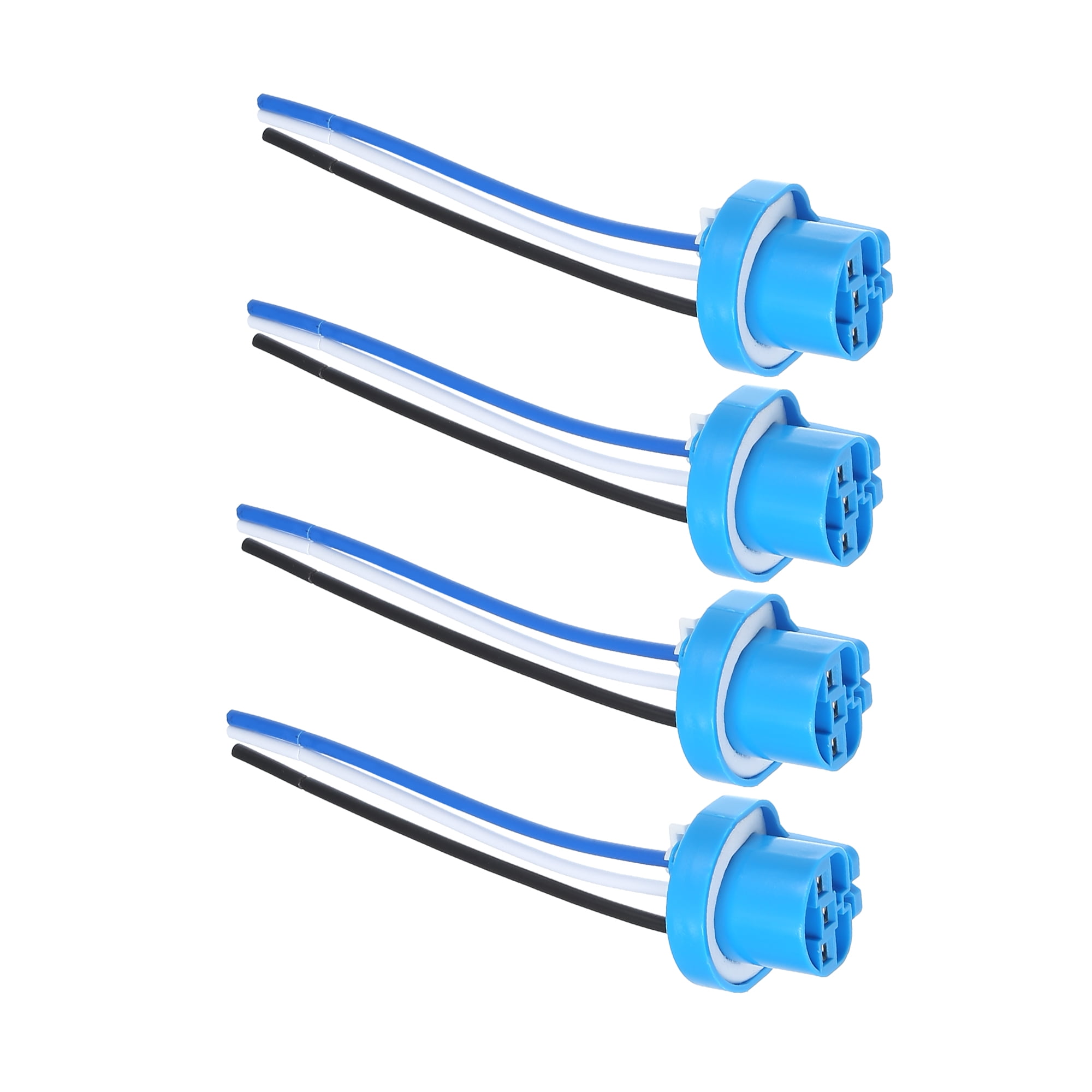 Unique Bargains 4 Pcs Universal 9004 9007 Car Halogen Bulb Socket Auto ...