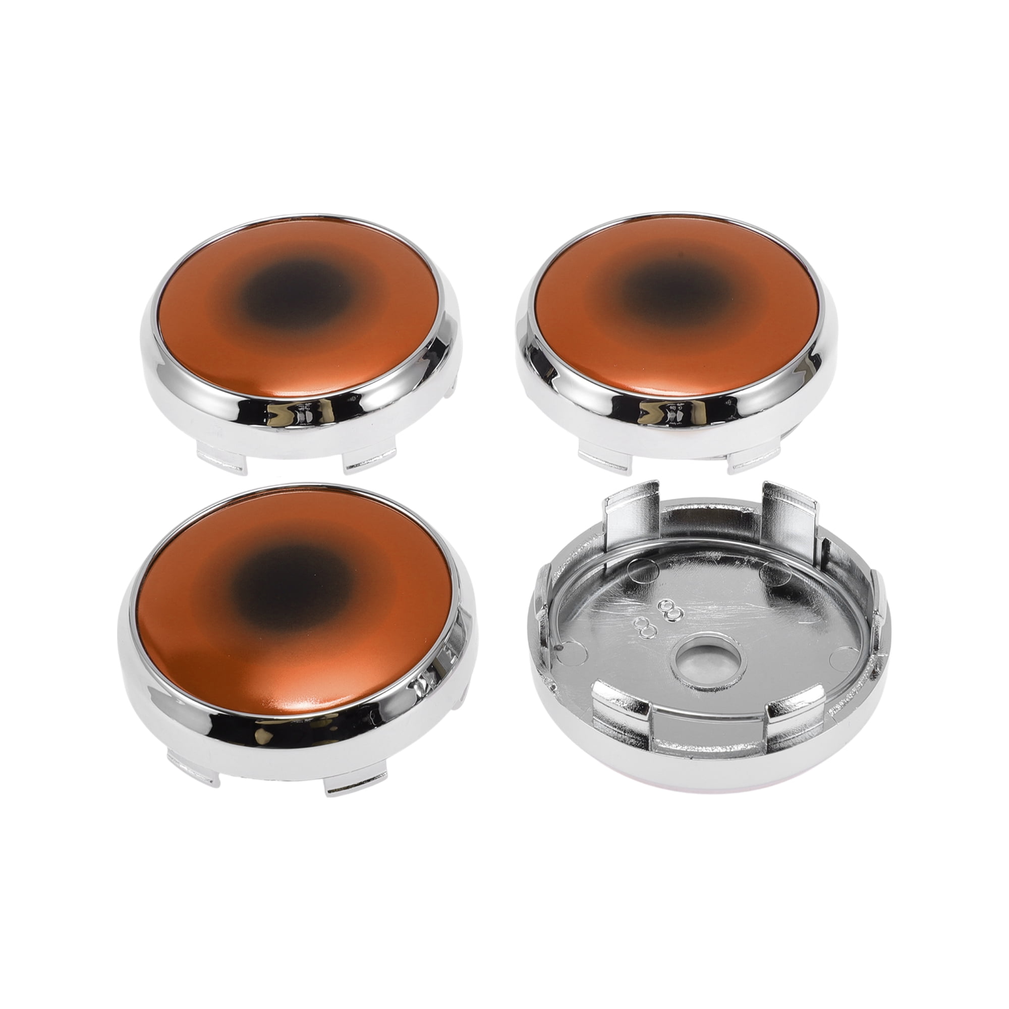 Unique Bargains 4 Pcs Wheel Center Caps Hub Caps Rim Center Caps 2.42 ...