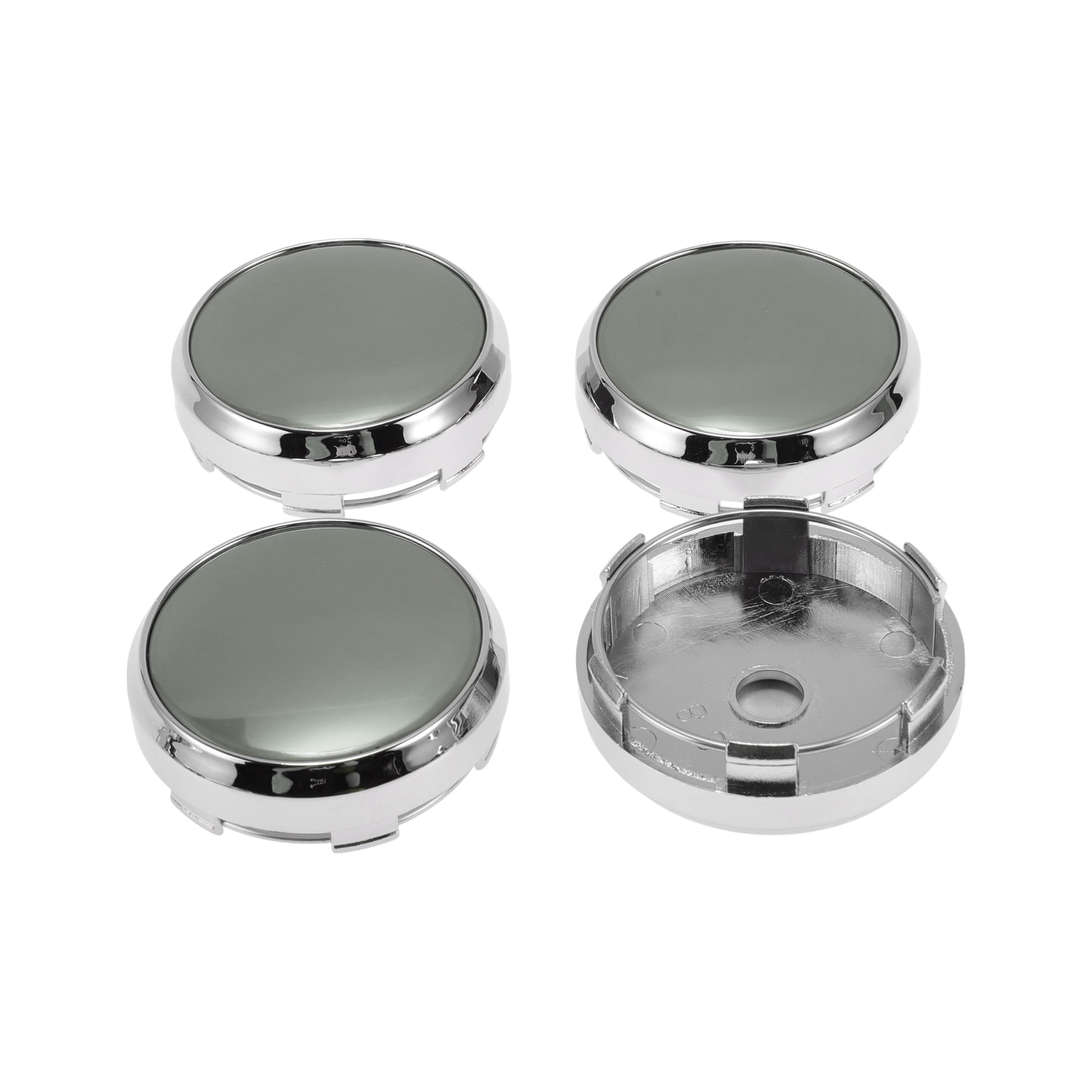 Unique Bargains 4 Pcs Wheel Center Caps Hub Caps Rim Center Caps 2.42 ...