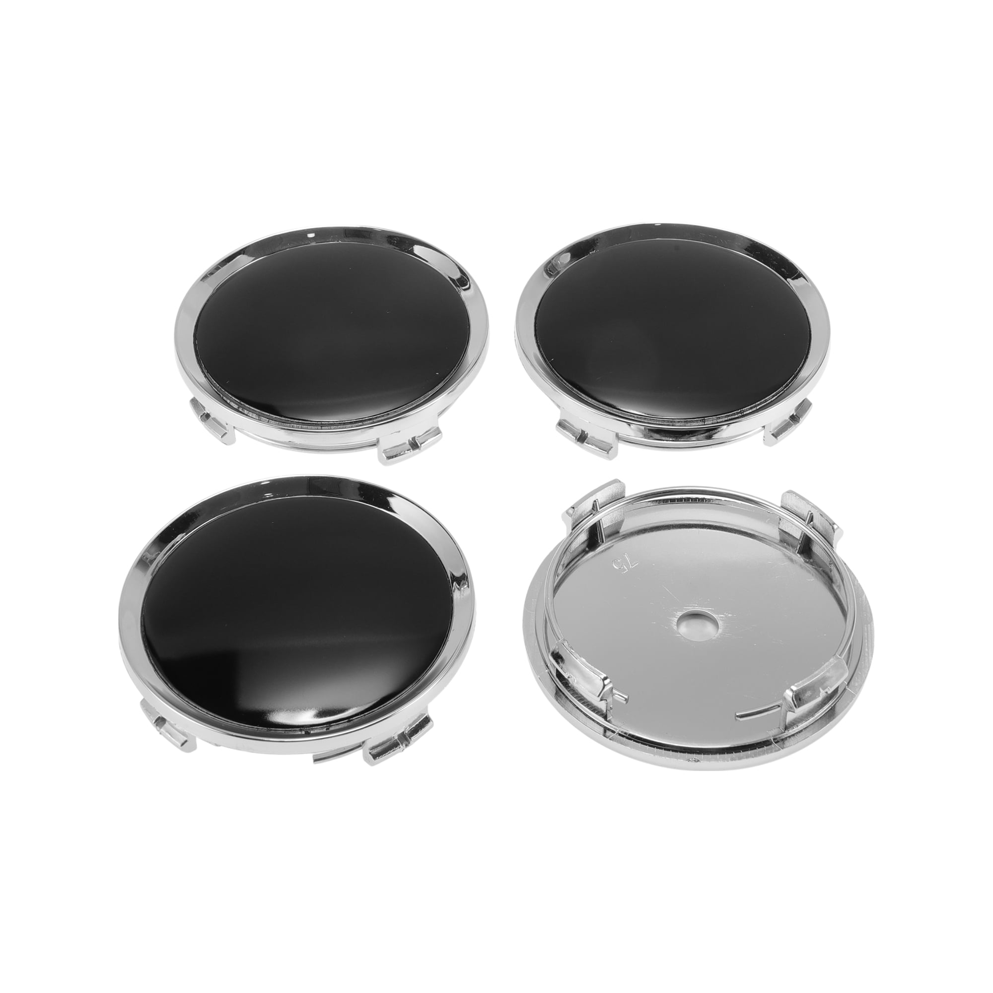 Unique Bargains 4 Pcs Wheel Center Caps Hub Caps Rim Center Caps 2.76 ...