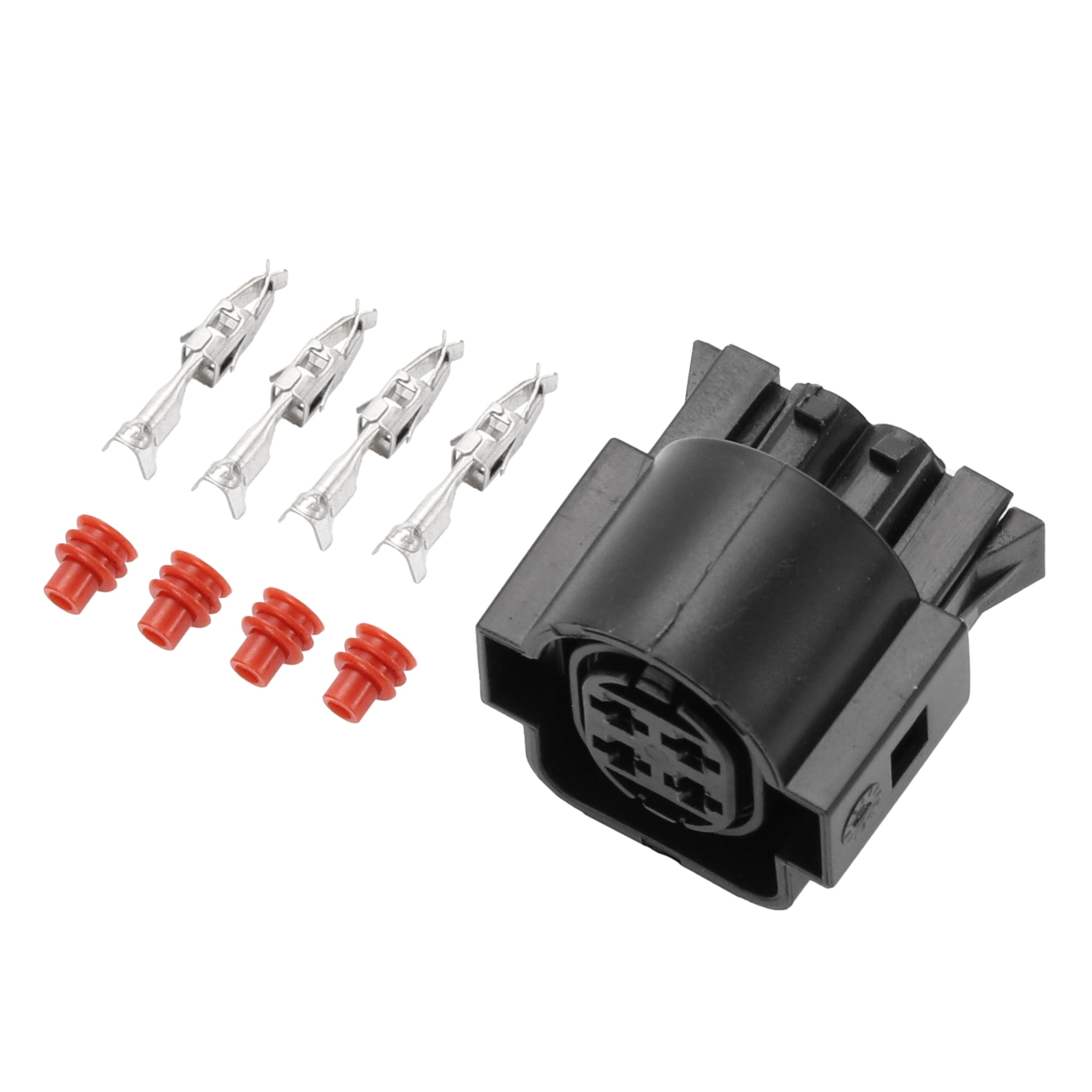 Unique Bargains 4 Pin Front Headlight Connector Plug Waterproof Female ...