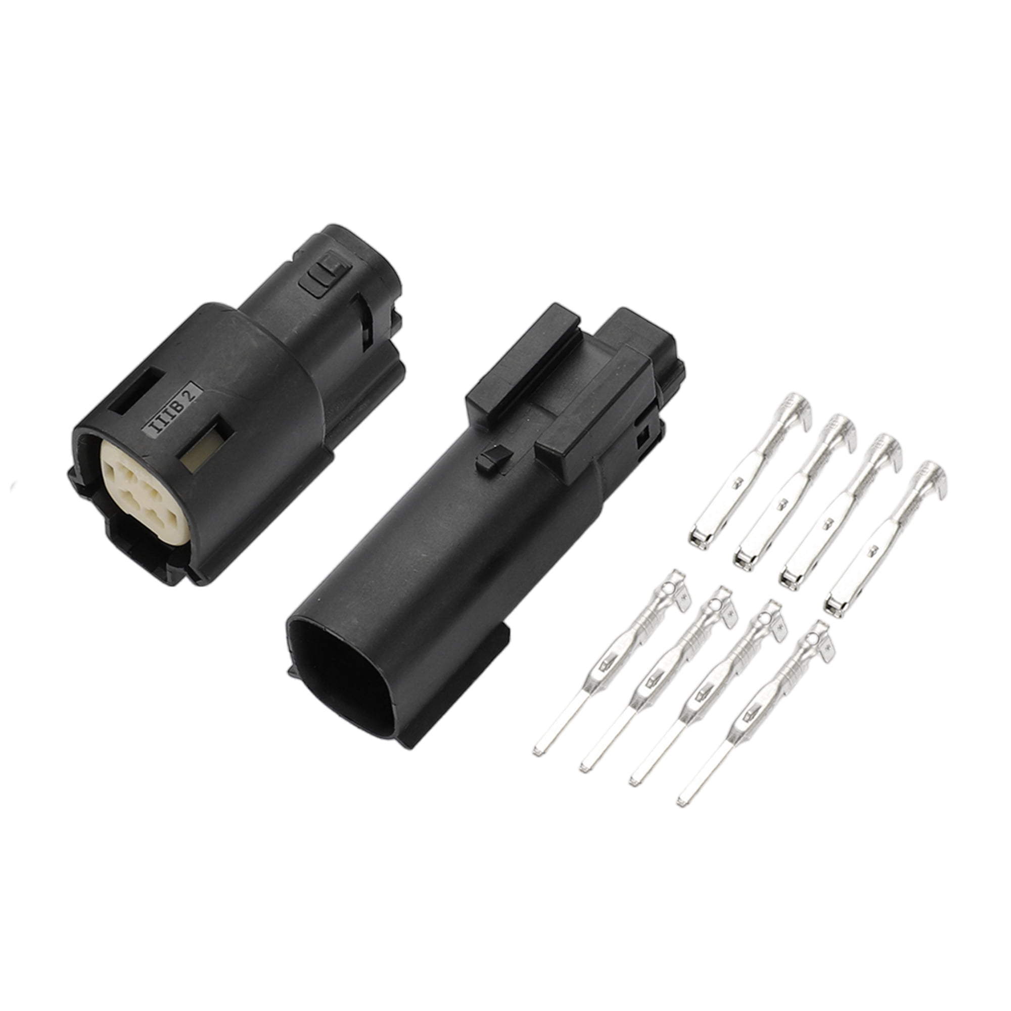 Unique Bargains 4 Pin Headlight Waterproof Connector Plug Male Female ...