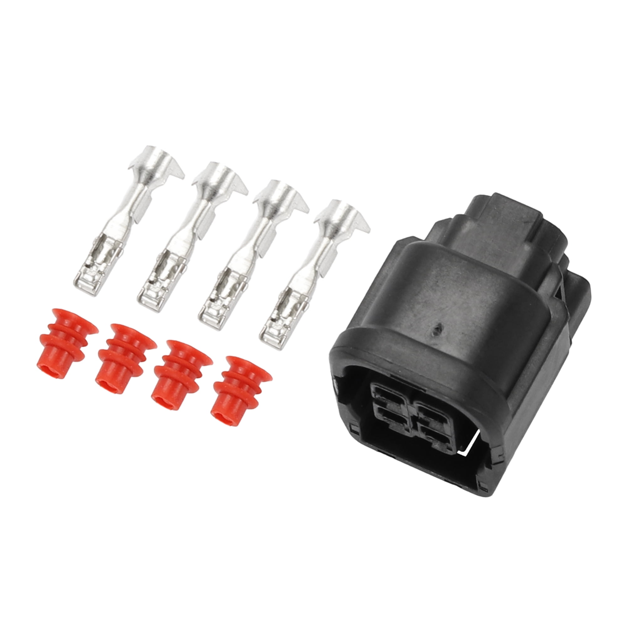 Unique Bargains 4 Pin LED Headlight Connector Plug Waterproof Female ...