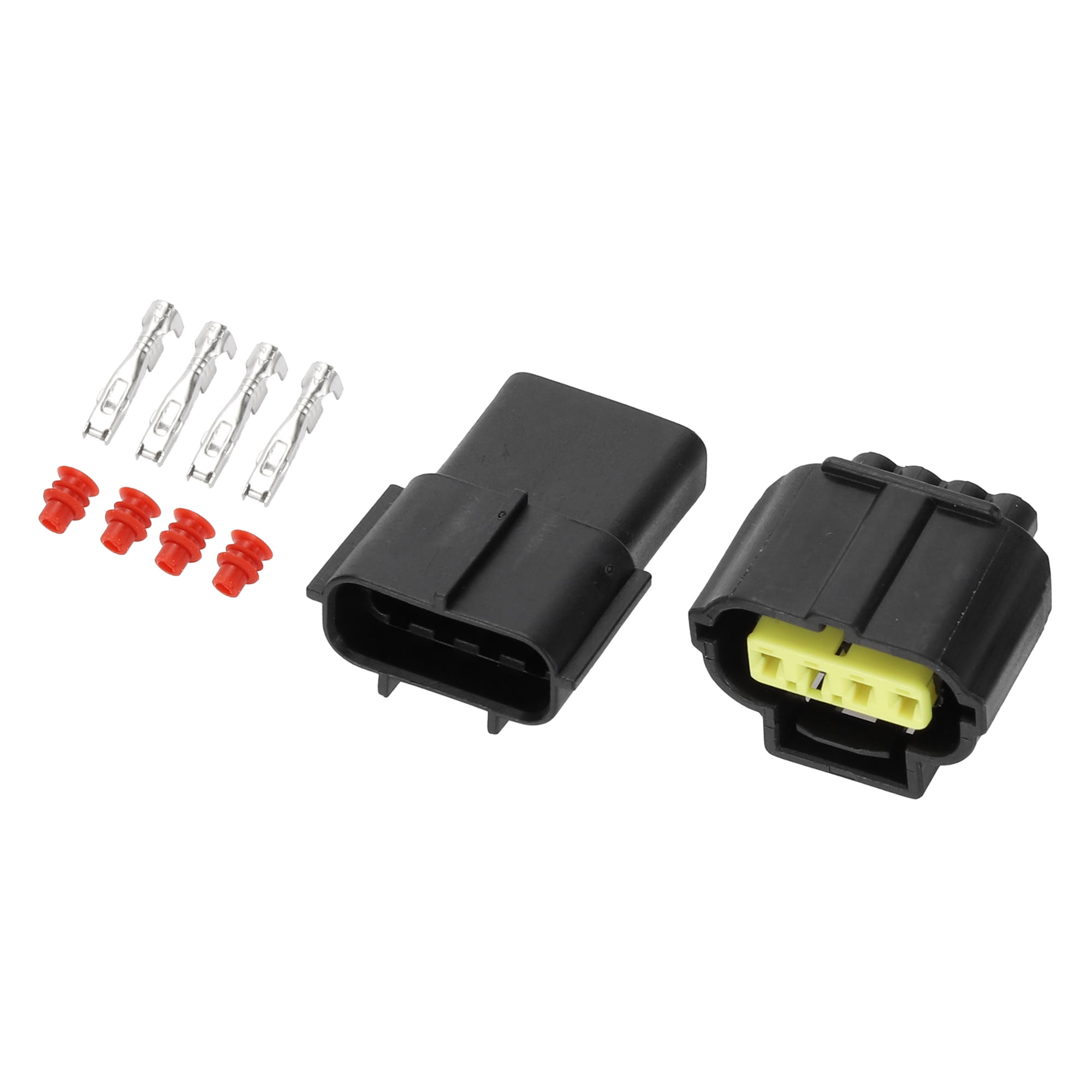 Unique Bargains 4 Pin TPS Throttle Position Sensor Connector Plug Male ...