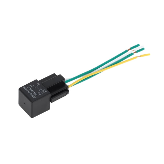 Unique Bargains 4 Pins 24V 80A Auto Relay with Harness Socket ...