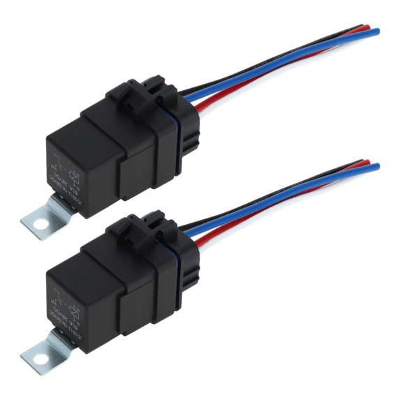 Unique Bargains 4 Pins 24V 80A Auto Relay with Harness Sockets ...