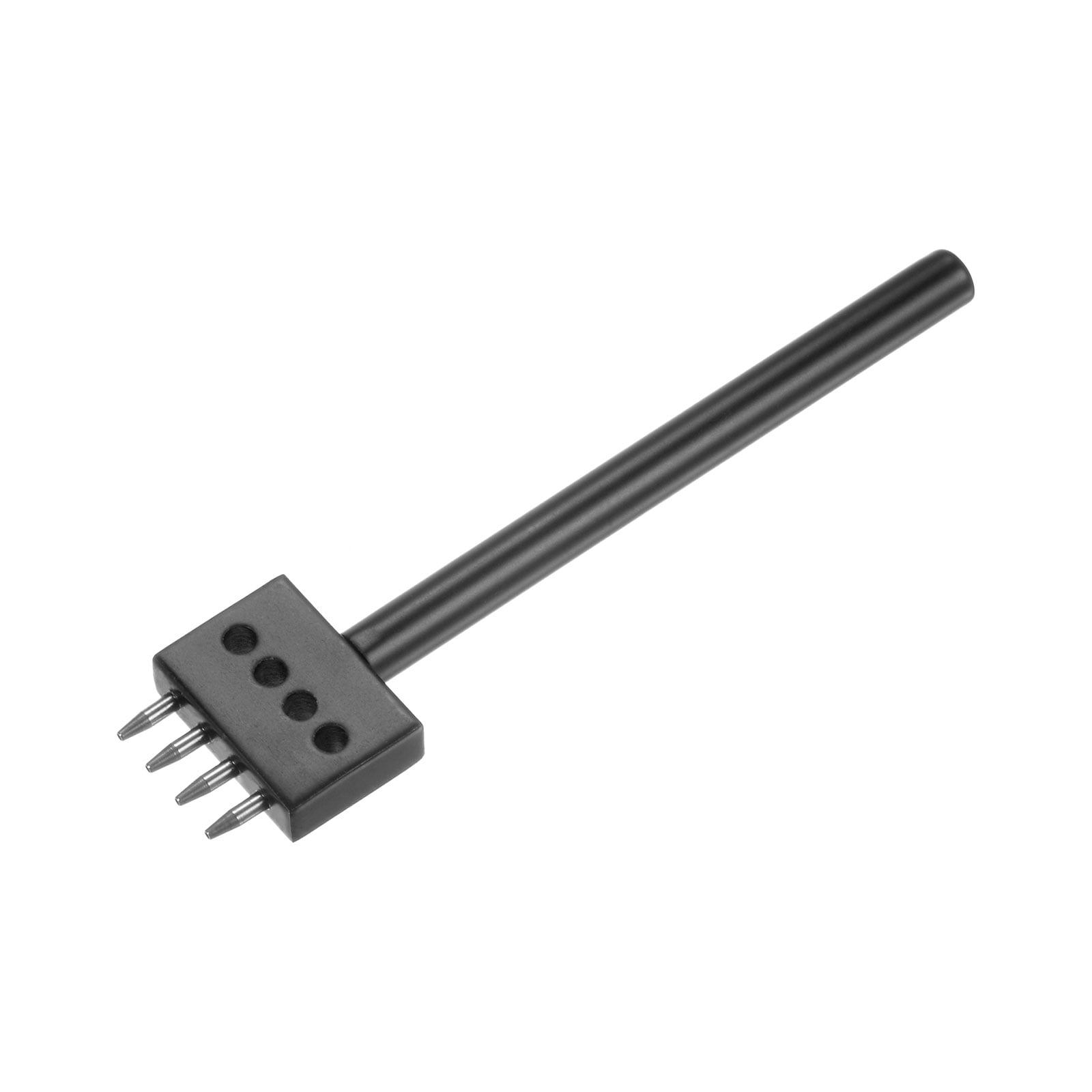 Unique Bargains 4 Prong Leather Prong Punch 6mm Steel Prong Row Round ...