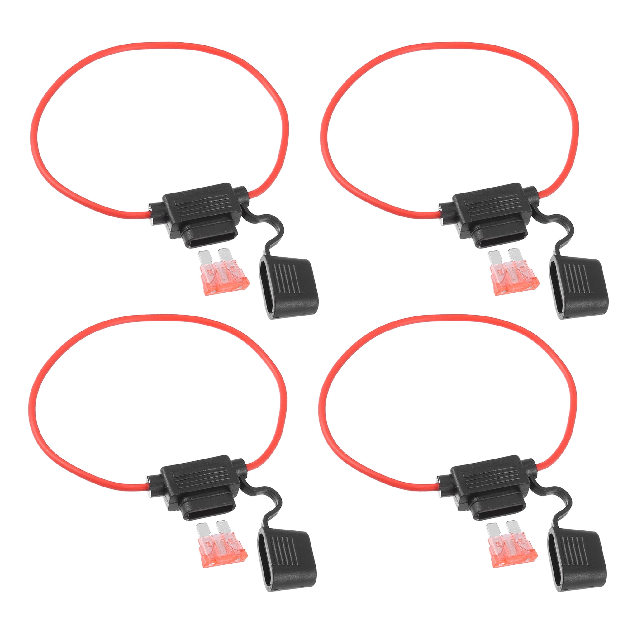 Unique Bargains 4 Set DC 12V 16 Gauge Car in Line ATC Blade Style ...