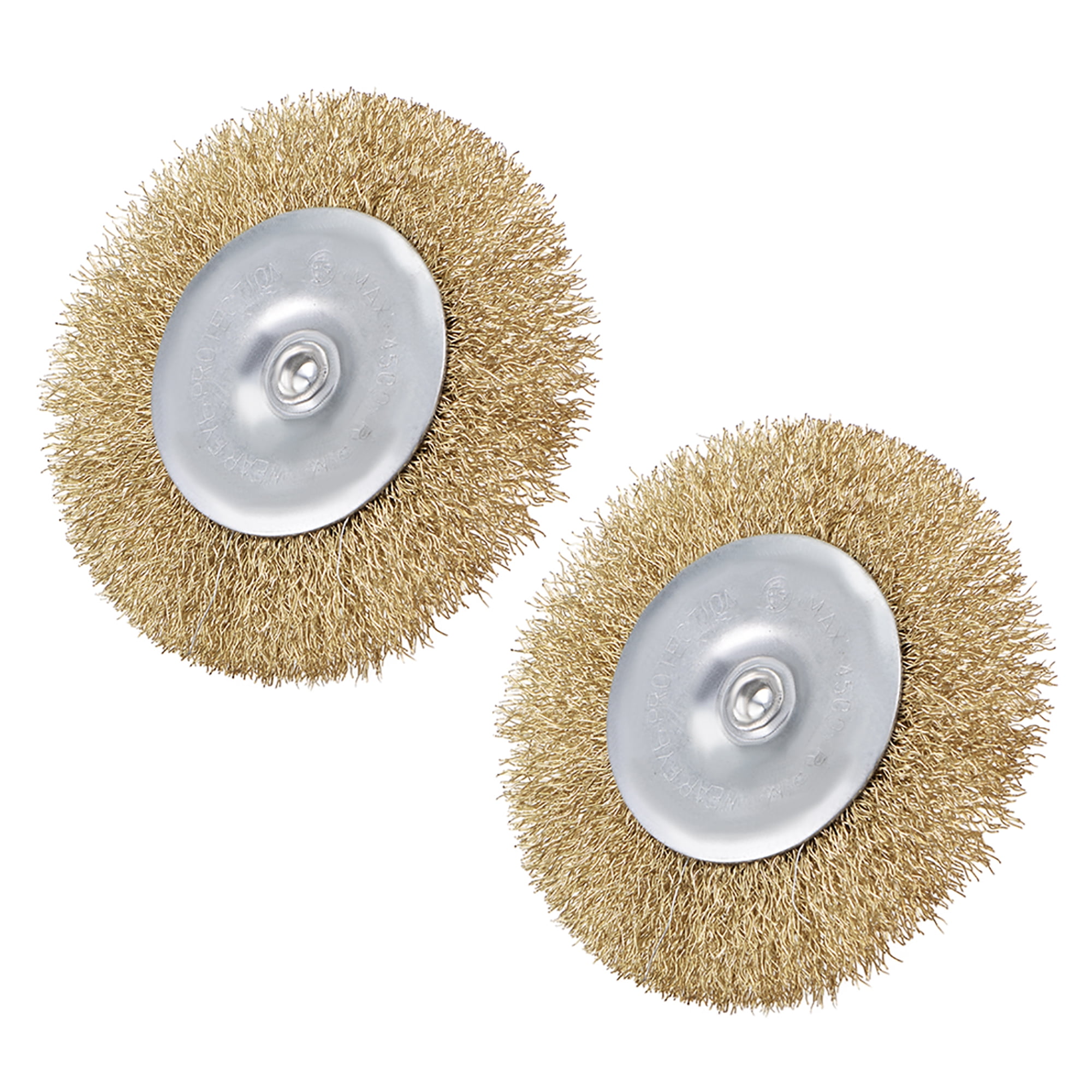 Unique Bargains 4'' Wire Wheel Brush Bench Copper Plated Steel Wire ...