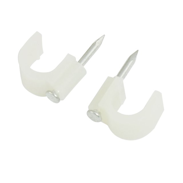 Unique Bargains 40 Pcs 9mm Dia round Cable Wire Fastener Circle Clips w ...