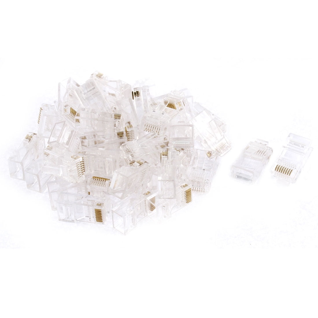 Unique Bargains 40 Pcs RJ45 8P8C Network Cable Modular Plug Jack ...