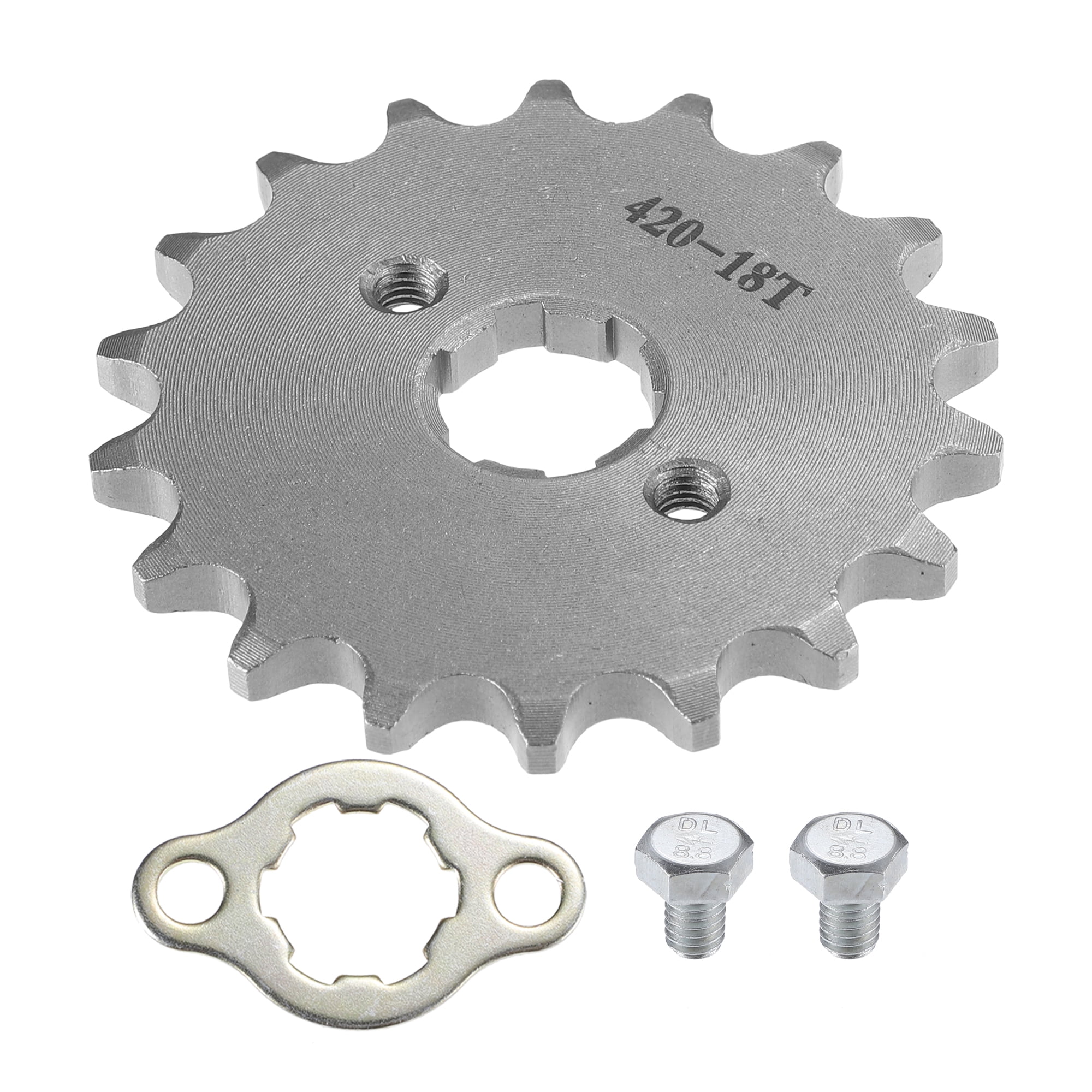 Unique Bargains 420 Style 18T Teeth 20mm ID Motorcycle Front Engine ...