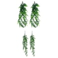 Unique Bargains 4Pcs Artificial Hanging Plants 31" Green Persian Green ...