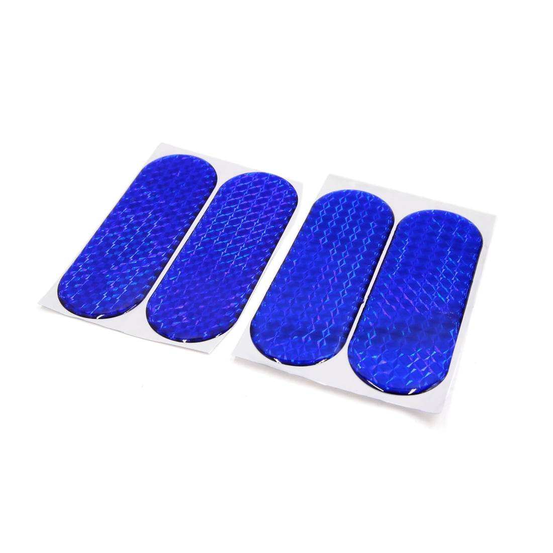 Unique Bargains 4Pcs Blue Reflective Warning Self-adhesive Reflector ...