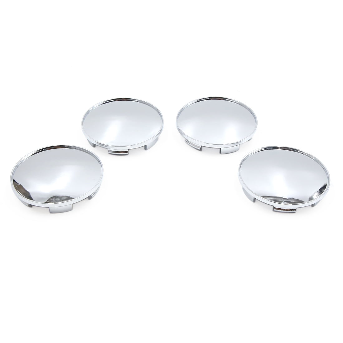 Unique Bargains 4Pcs Silver Tone 68mm Dia 6 Lugs Car Tire Wheel Center ...