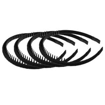 Unique Bargains 4pcs Teeth Comb Headband Solid Color Non-slip Hair ...