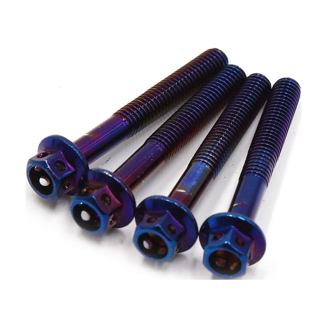 Unique Bargains 4Pcs Titanium Alloy Motorcycle Hexagon Bolts Screws ...