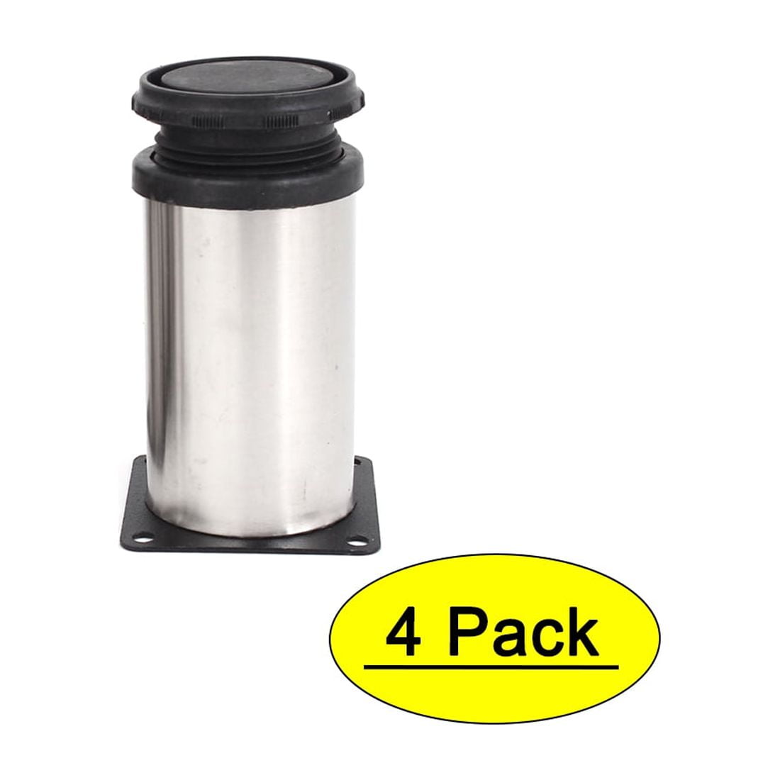 Unique Bargains 4pcs 100mm x 50mm Adjustable Plinth Leg Feet for ...