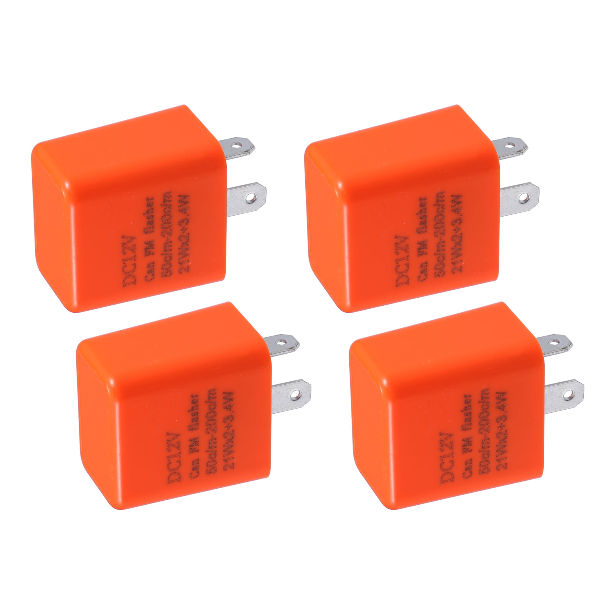 Unique Bargains 4pcs 12V 2 Pin LED Electronic Flasher Relay for ...