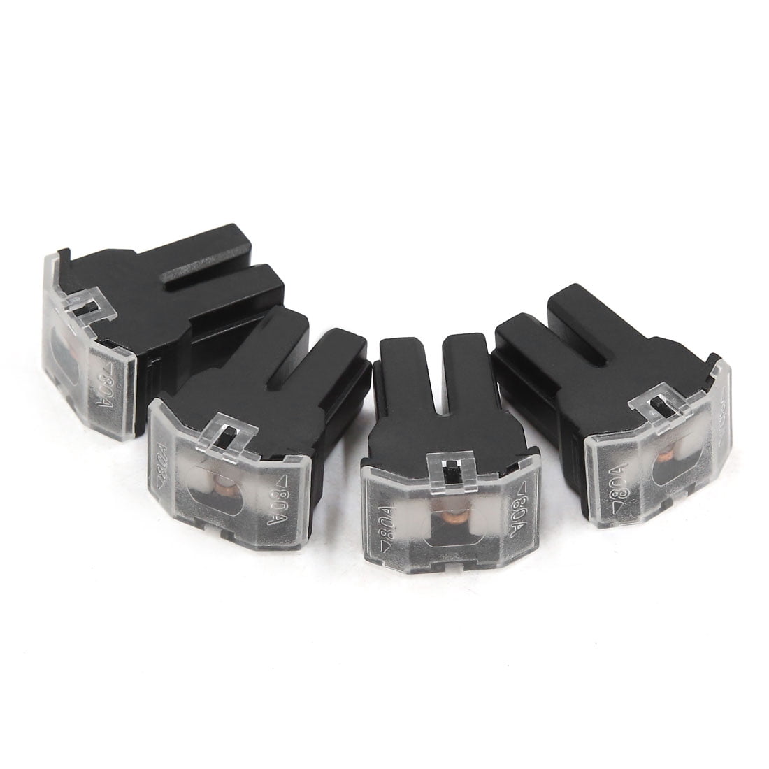 Unique Bargains 4pcs 80A Black Plastic Casing Female PAL Cartridge Fuse ...