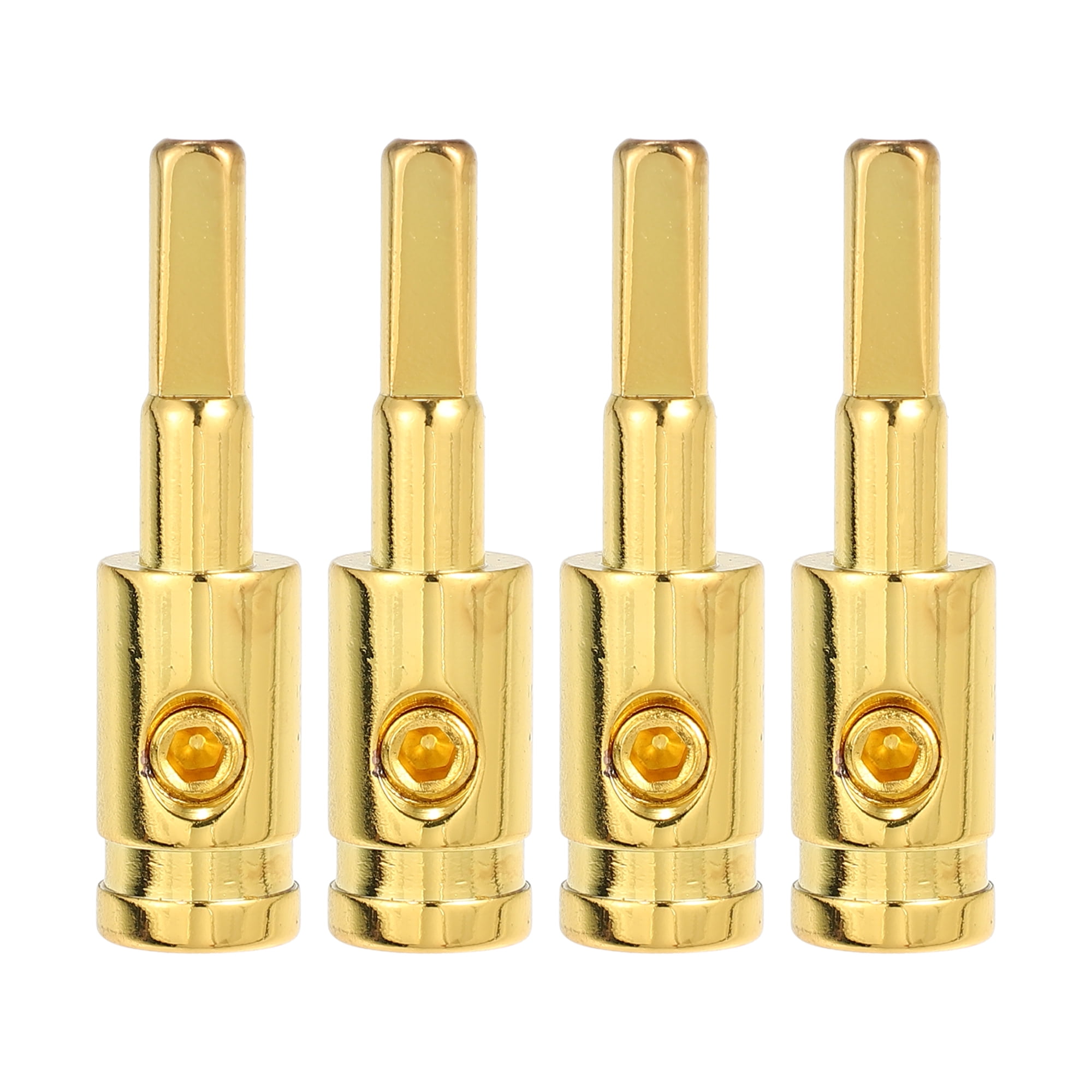 Unique Bargains 4pcs Amp Input Reducer Copper 8 Gauge Stereo Audio AWG ...