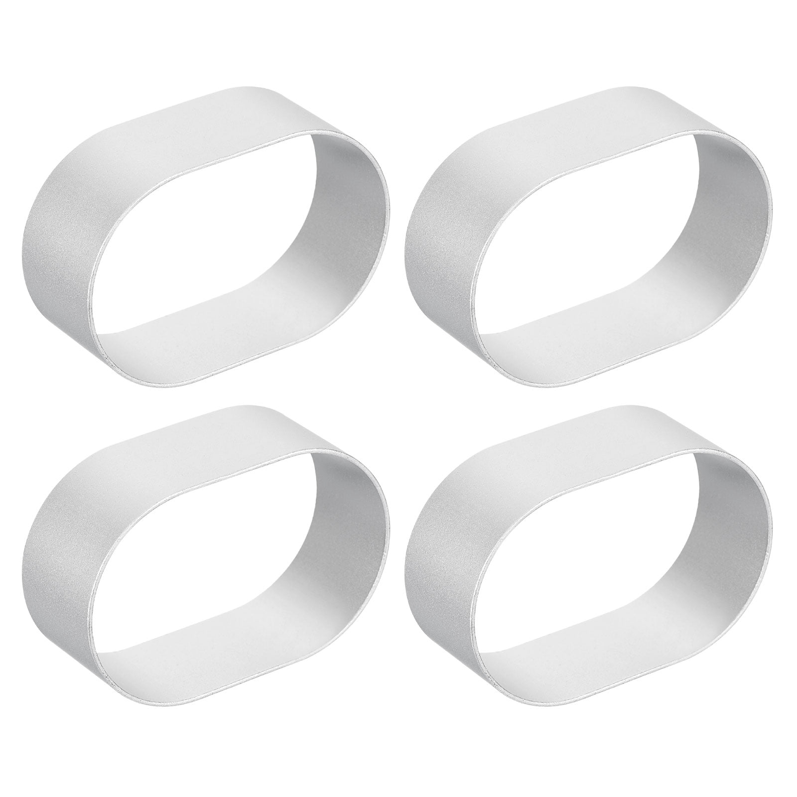 Unique Bargains 4pcs Metal Cookie Cutters Set, Aluminum Alloy Oval ...