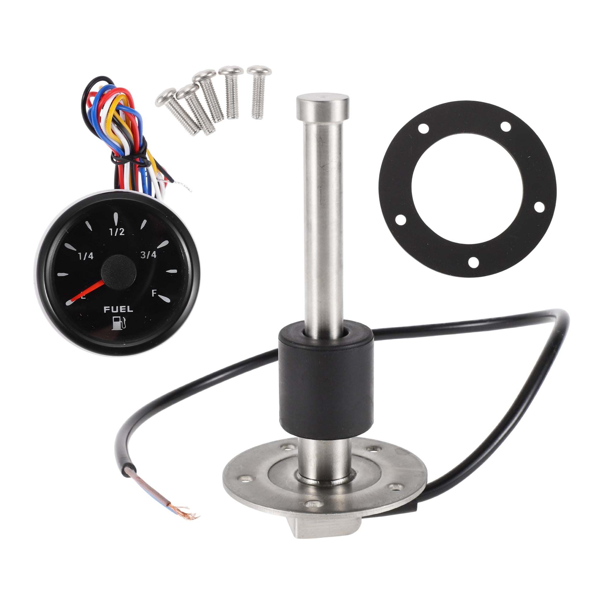 Unique Bargains 5.12" Fuel Sending Unit and Gauge Kit Boat Fuel Sending ...