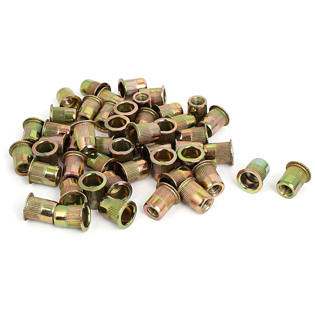 Unique Bargains 5/16" Thread 18mm Long Rivet Nut Insert 50Pcs - Walmart.com