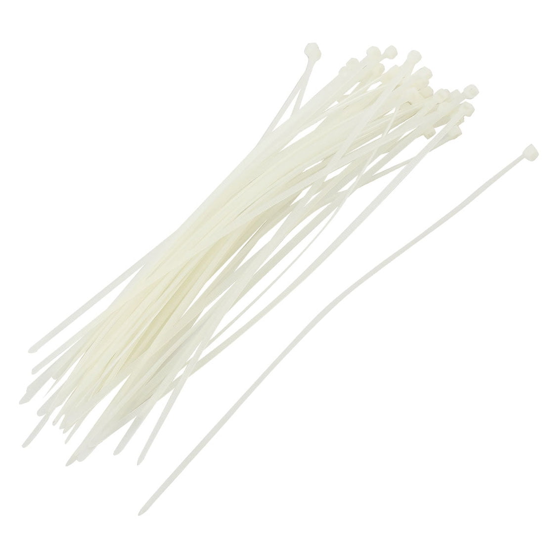 Unique Bargains 5.9" Plastic Fasten Zip Tie for Electrical Cable Wire ...