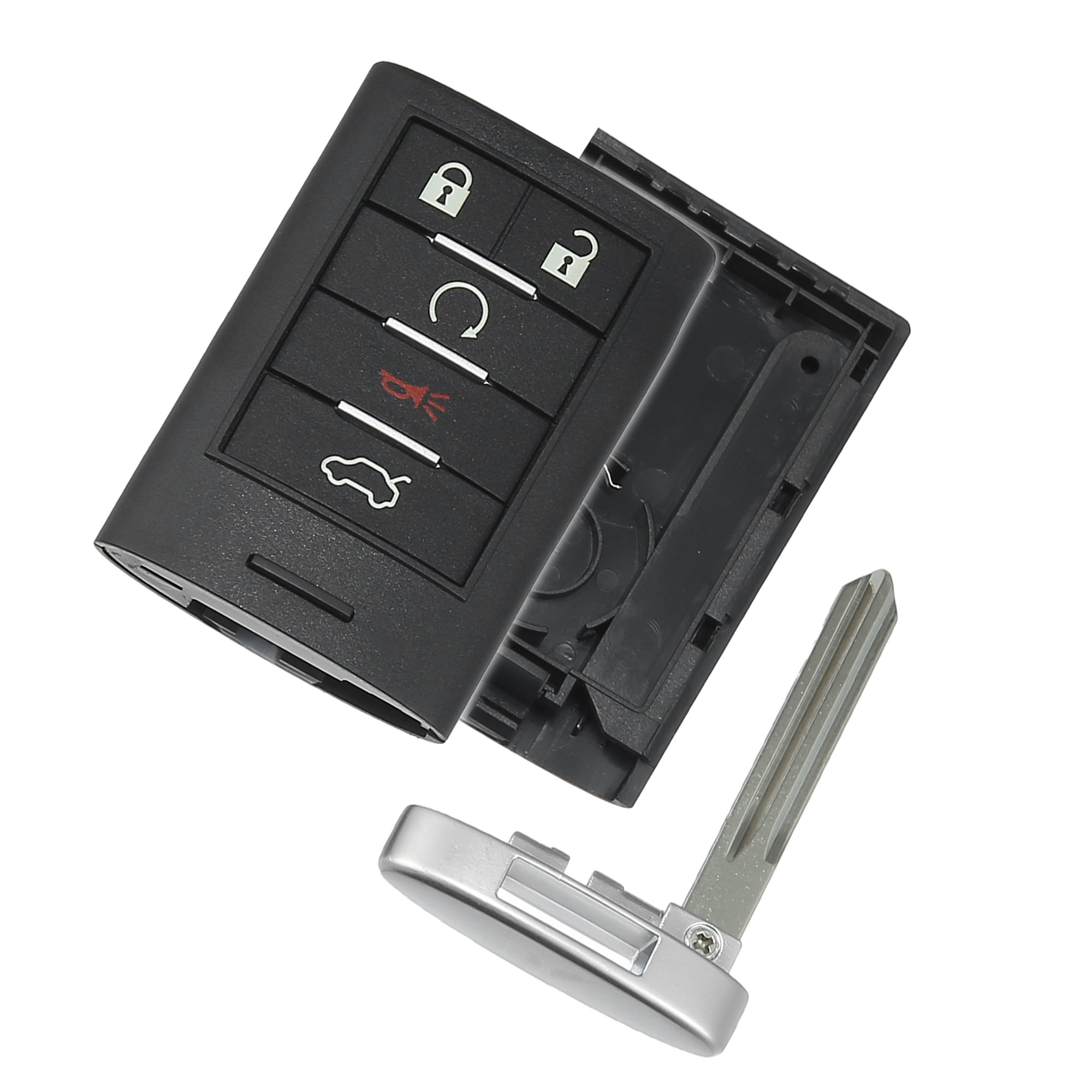 Unique Bargains 5 Button Key Fob Case Keyless Entry Remote Key Shell ...