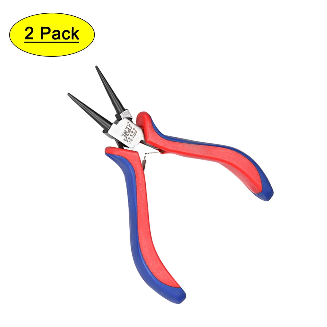 Unique Bargains 5-Inch Carbon Steel Round Nose Pliers with Comfort ...