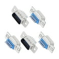 Unique Bargains 5 Pack Soldering 3 Row DB15 15 Pin D-Sub Connector Male ...