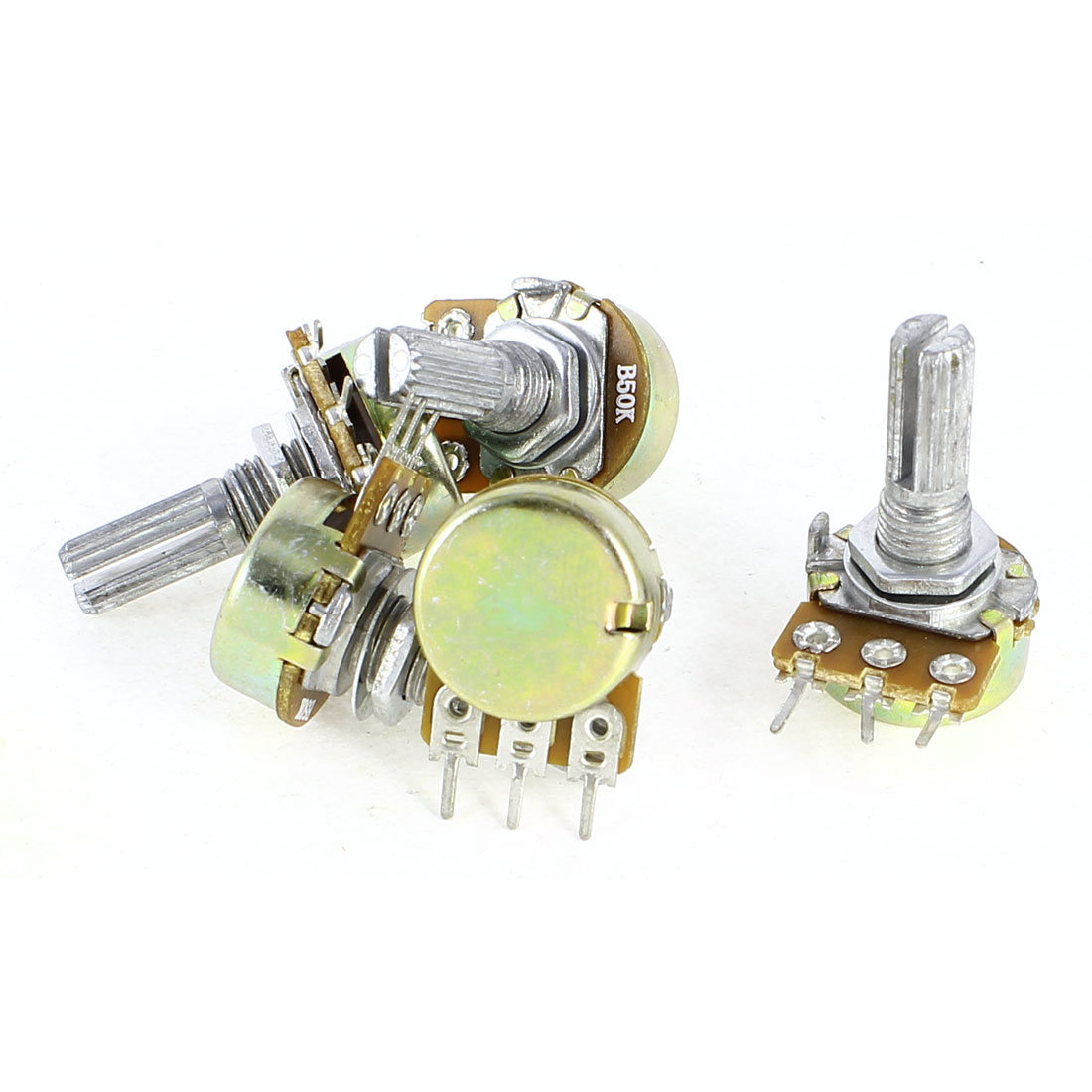 Unique Bargains 5 Pcs 50K Ohm B50K Top Adjustment Single Linear Rotary ...