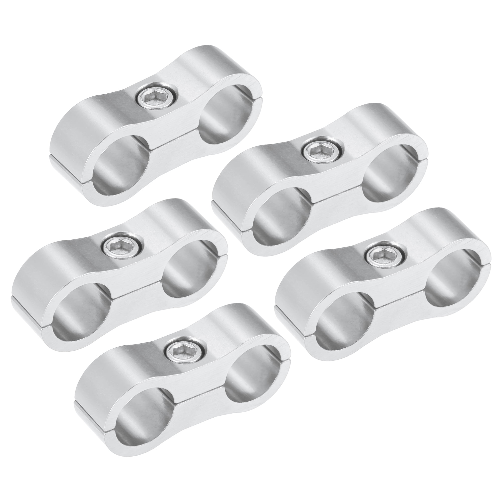 Unique Bargains 5 Pcs AN6 Hose Separator Clamps Fuel Line Connector for ...