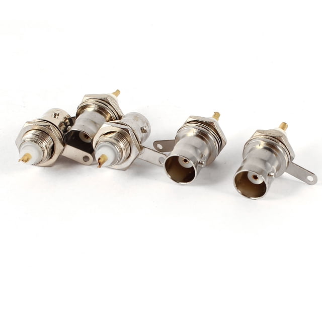 Unique Bargains 5 Pieces BNC Chassis Panel Mounted Female Jack Socket ...
