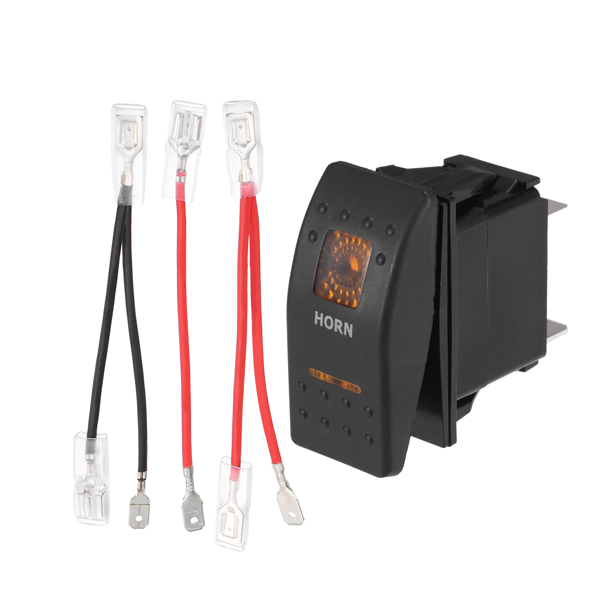 Unique Bargains 5 Pin Car Interior UTV Horn Rocker Switch Momentary Kit ...