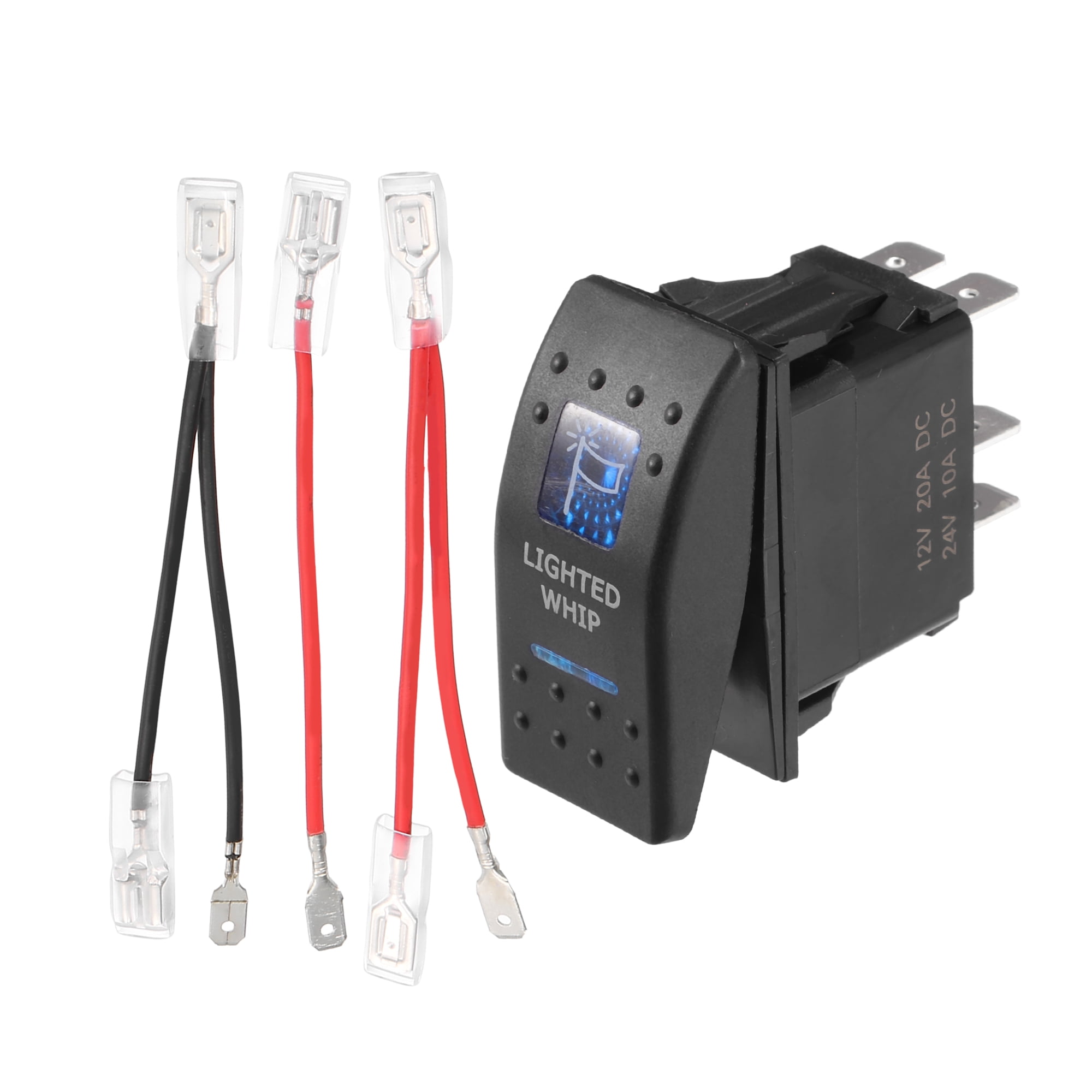 Unique Bargains 5 Pin Car Interior Waterproof Rocker Switch Toggle Kit ...