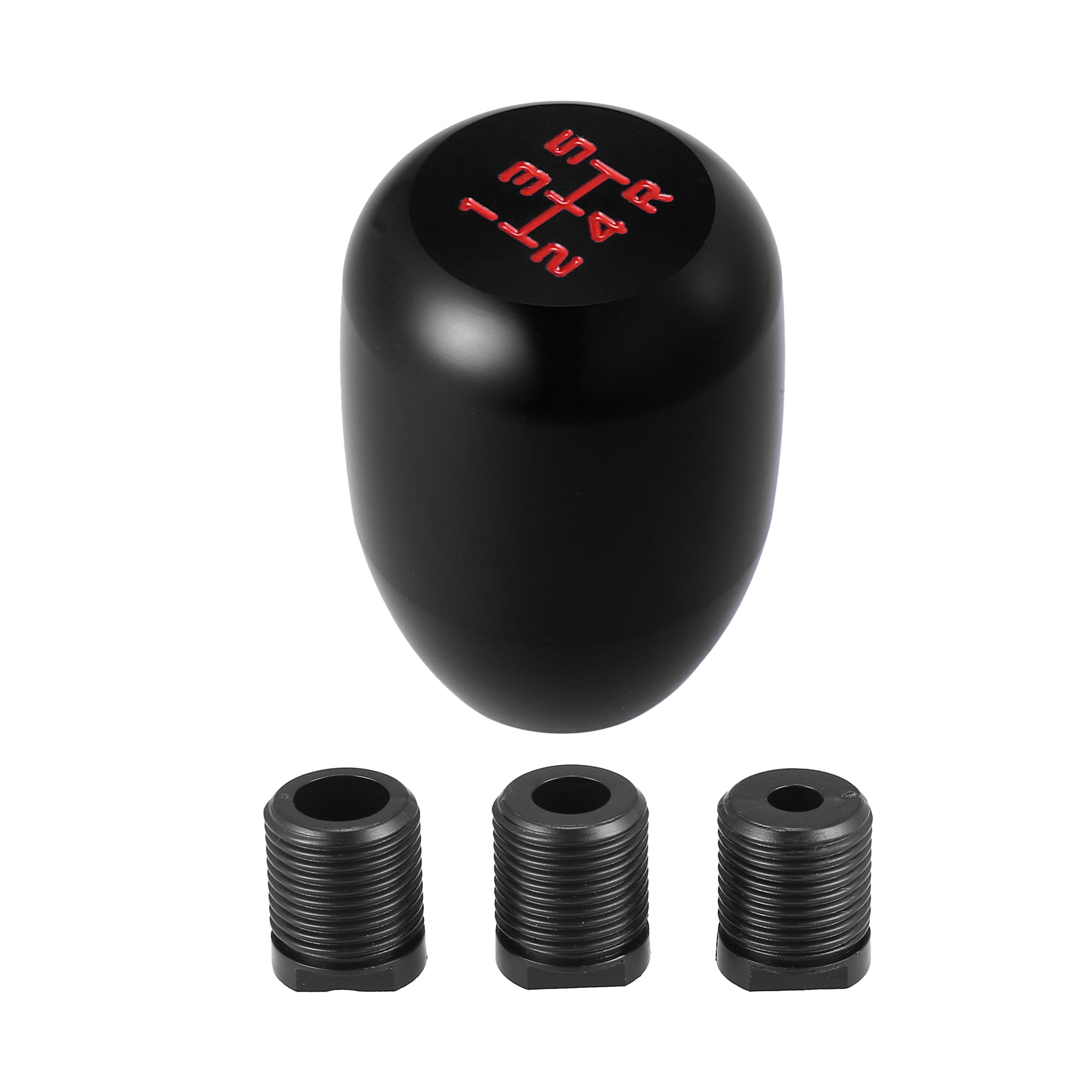 Unique Bargains 5 Speed Black Manual Stick Shift Knob Aluminum Alloy ...