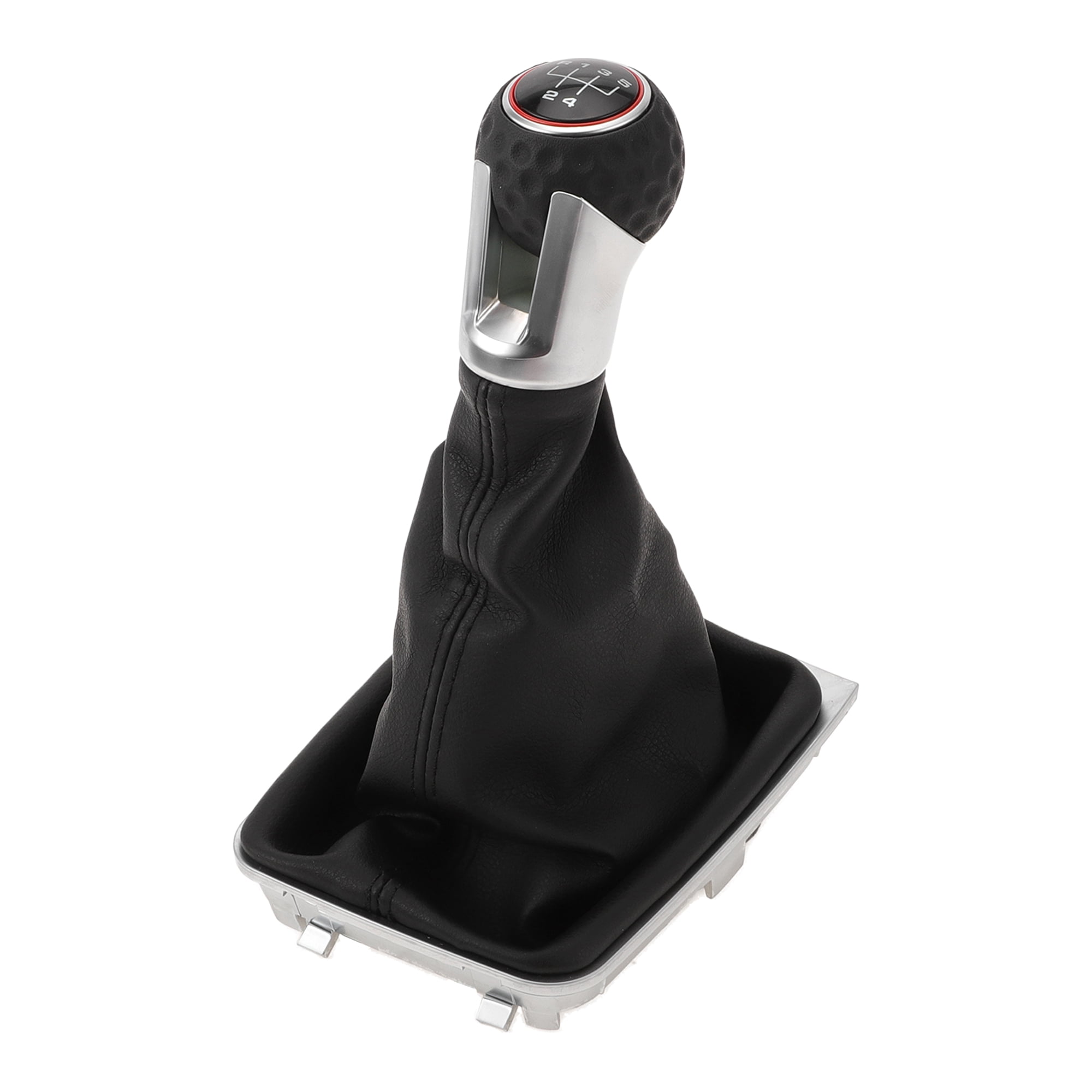 Unique Bargains 5 Speed Manual Gear Shifter Knob with Cover, Gearbox ...