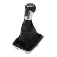 Unique Bargains 5 Speed Manual Gear Shifter Knob with Cover, Gearbox ...