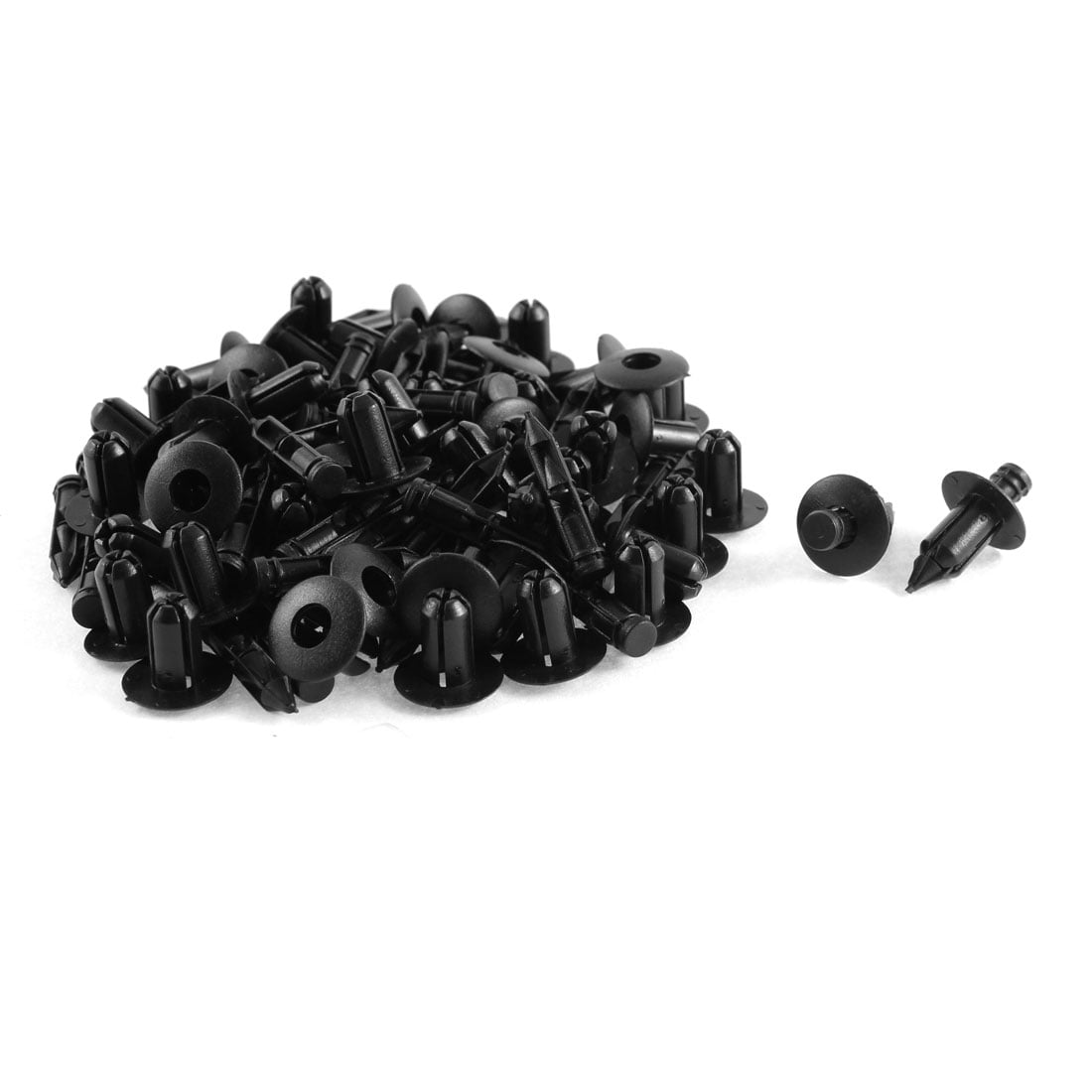 Unique Bargains 50 Pcs 7mm Hole Plastic Push Type Rivet Retainer ...