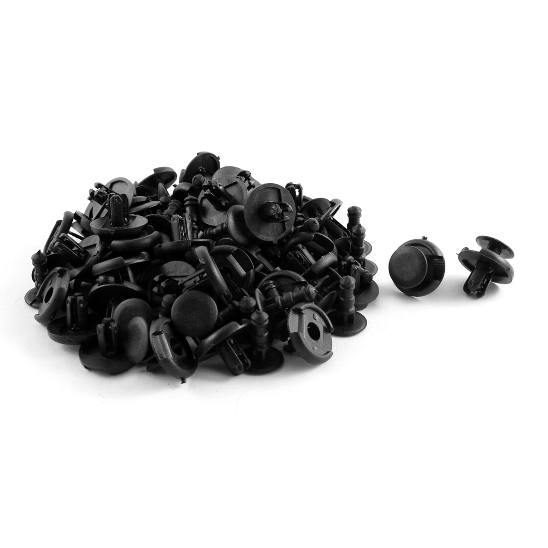 Unique Bargains 50 Pcs Black Car Plastic Splash Guard Fastener Rivet ...